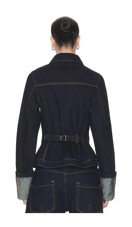 HAELO Cinch Back Trucker Jacket - Blue