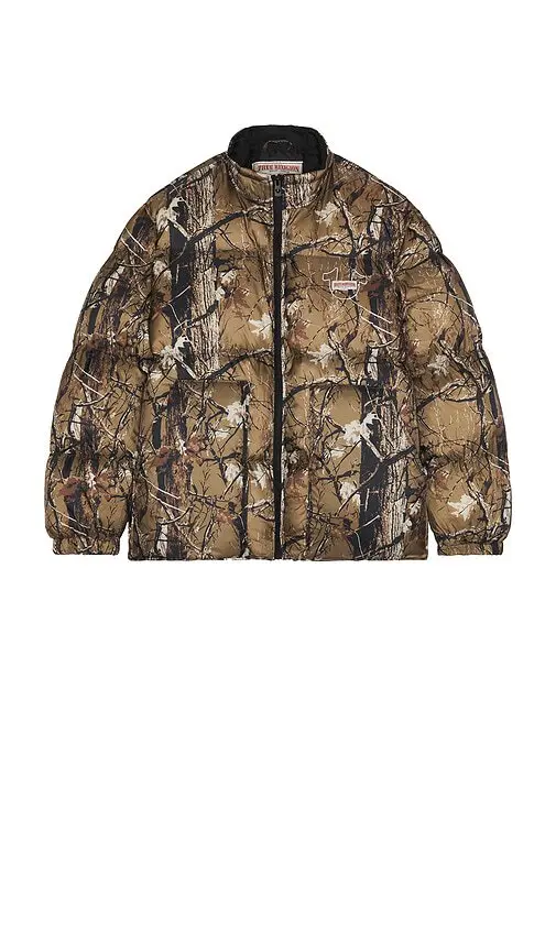 True Religion Padded Camouflage Print Jacket