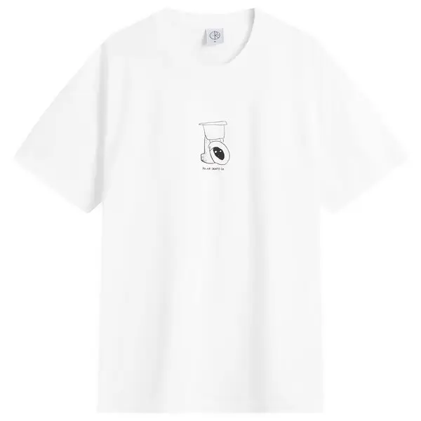 POLAR SKATE CO. Toilet T-shirt - White