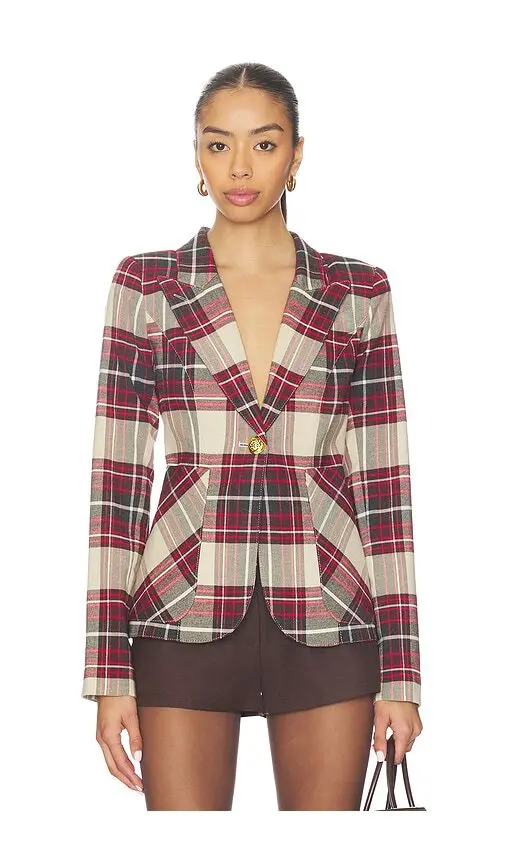 Smythe Patch Pocket Duchess Blazer - Red