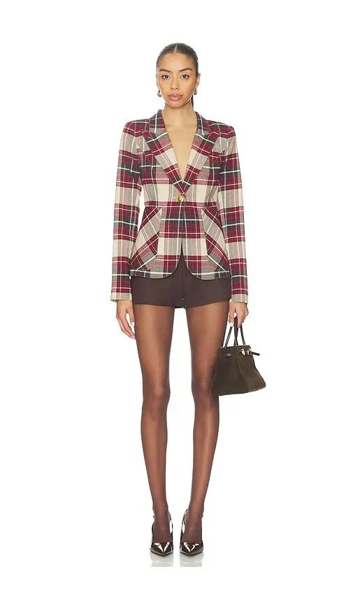 Smythe Patch Pocket Duchess Blazer - Red