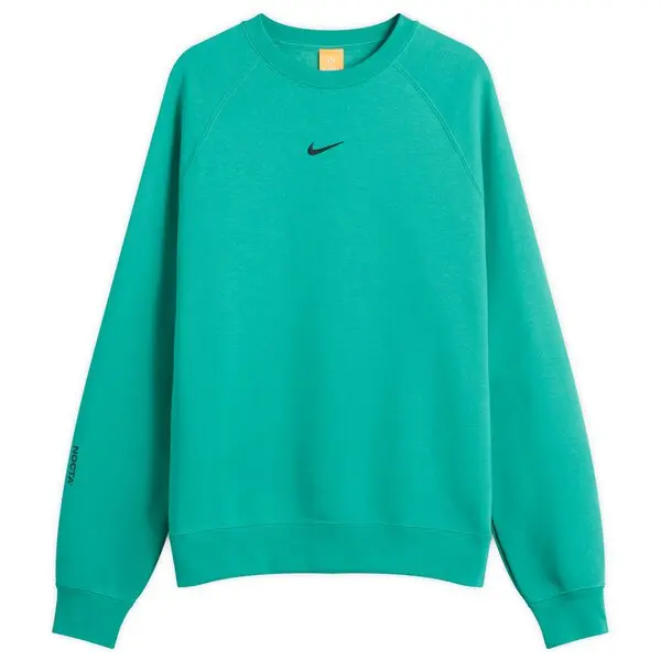 Nike X Nocta Cardinal Stock Crew Fleece Sweatshirt - Neptune Green/black