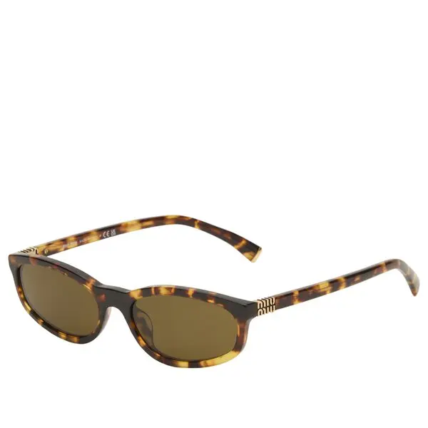 Miu Miu A06s Sunglasses - Honey Havana/dark Brown