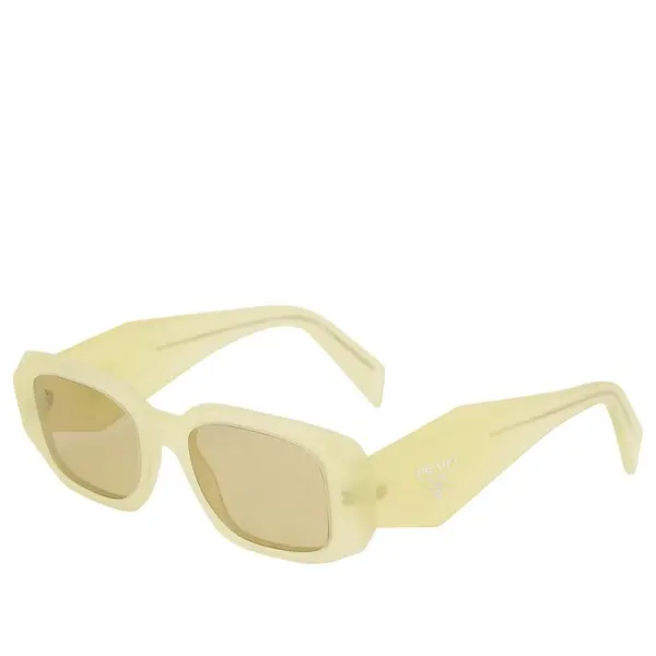Prada 17ws Sunglasses - Frosted Vanilla/yellow