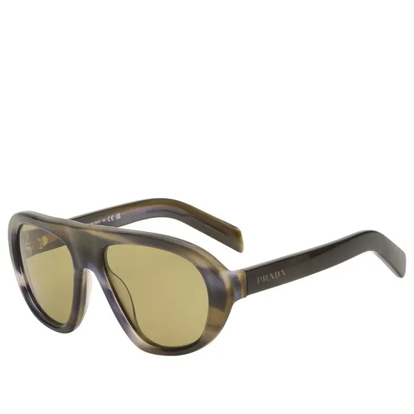 Prada C05s Sunglasses - Striped Laguna/green Olive
