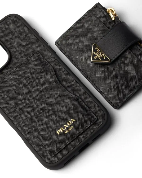 Prada Saffiano Leather Case For Iphone 16 Pro Max