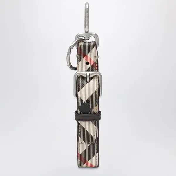 Burberry Check Keychain - Beige