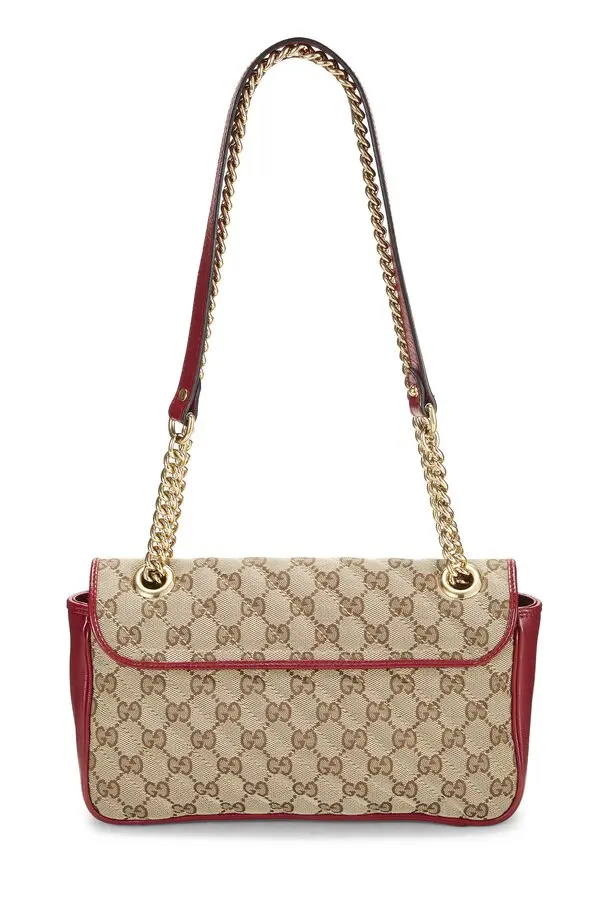 Gucci Canvas Gg Marmont Shoulder Bag