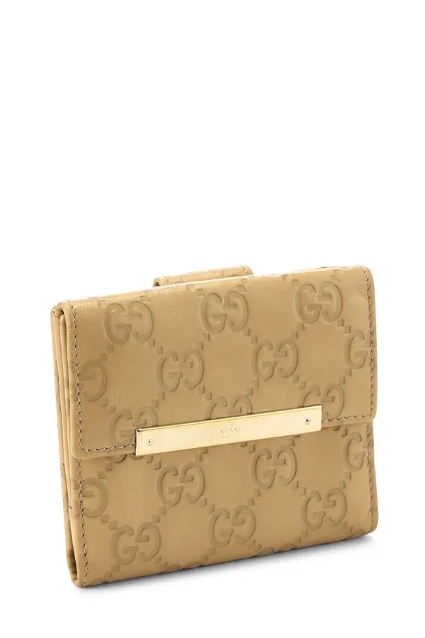 Gucci Ssima French Flap Wallet