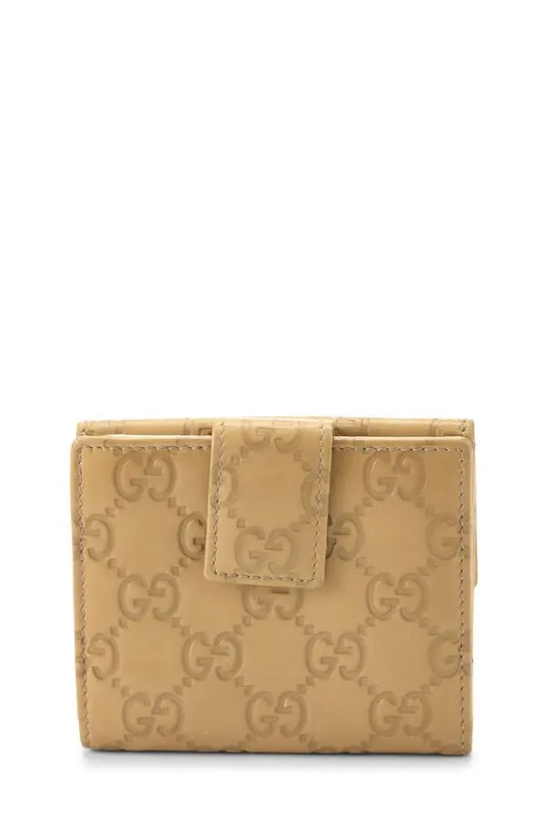 Gucci Ssima French Flap Wallet