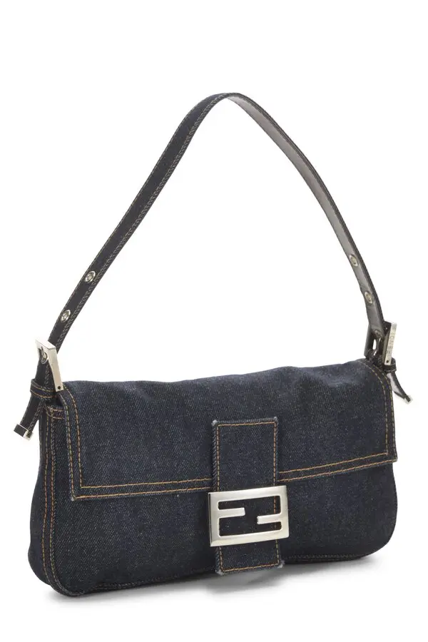 Fendi Denim Baguette - Blue