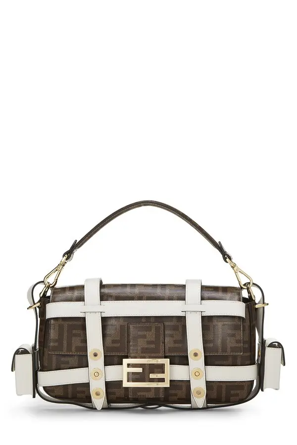 Fendi Coated Cage Baguette - Brown