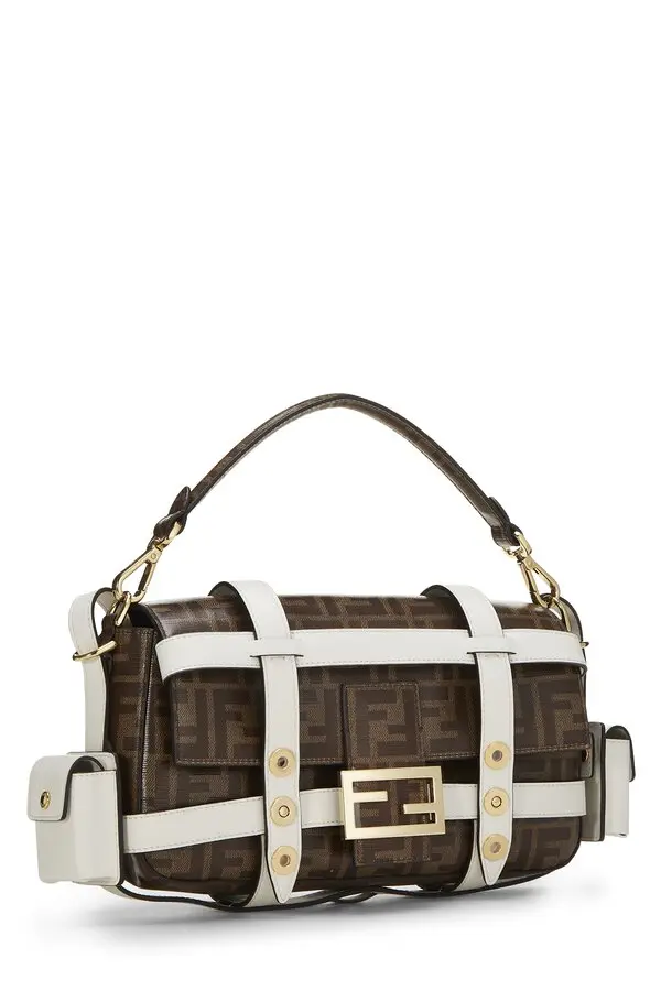 Fendi Coated Cage Baguette - White