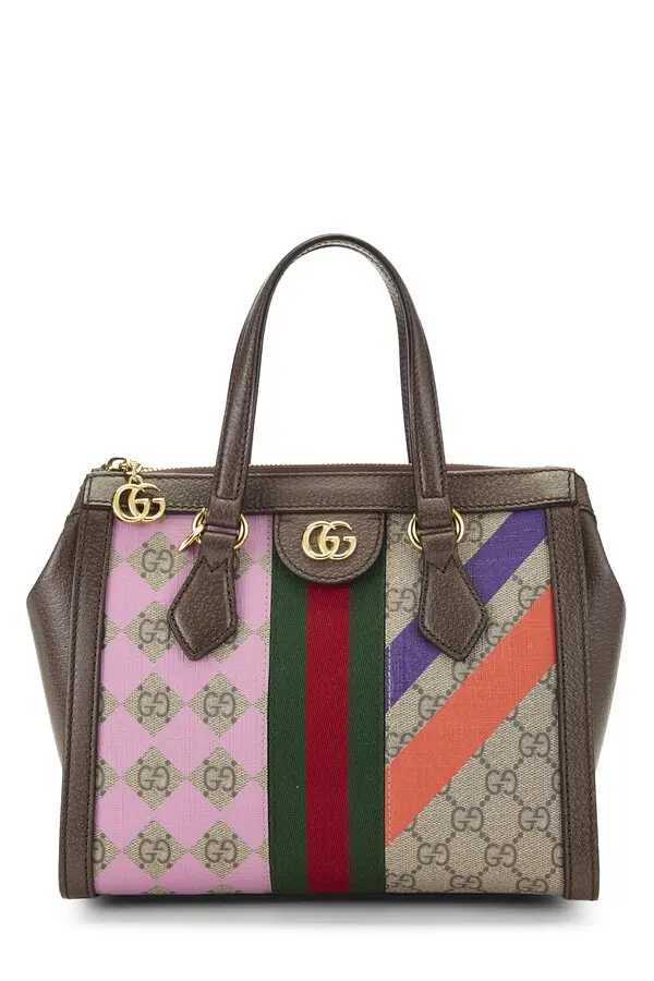 Gucci Gg Supreme Equestrian Ophidia Tote