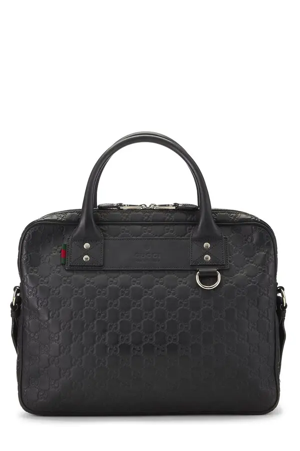 Gucci Rubberized Guccissima Briefcase