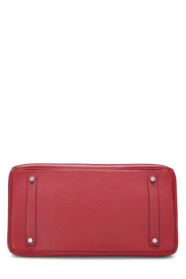 Hermès Clemence Birkin 35 - Rouge Casaque