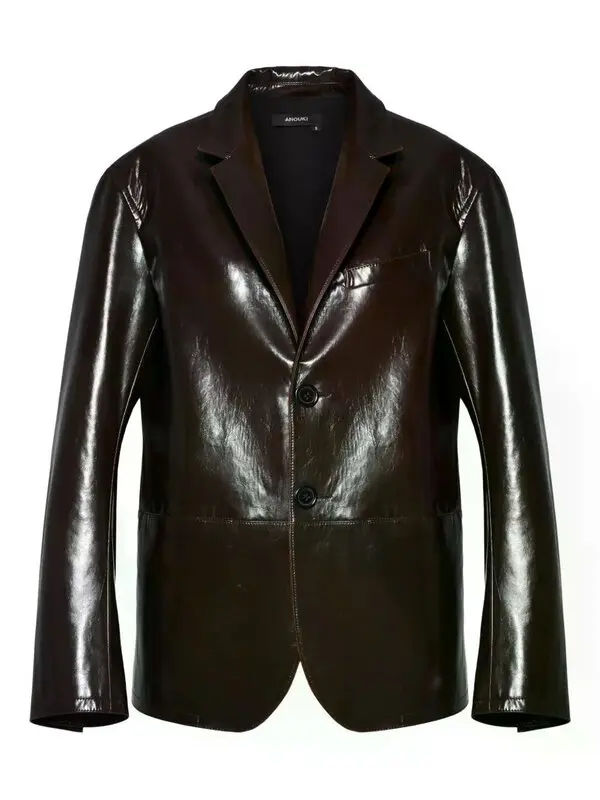 ANOUKI Faux-leather Blazer