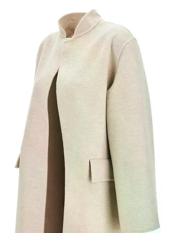 Dusan Flap Pocket Open Front Coat