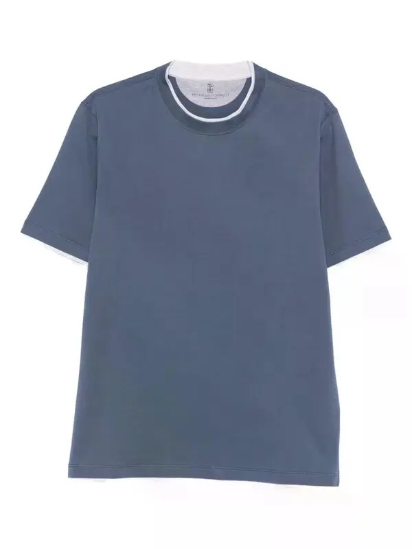 Brunello Cucinelli Crew-neck T-shirt - Blue