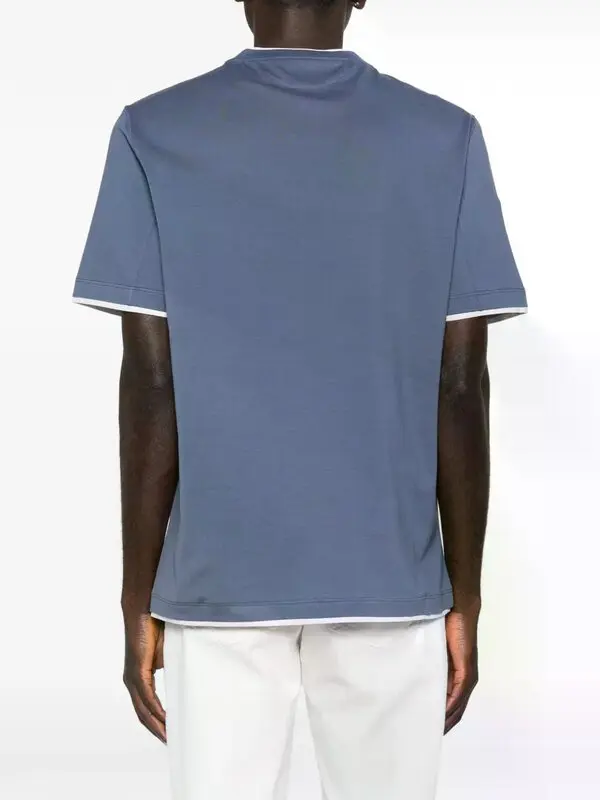 Brunello Cucinelli Crew-neck T-shirt - Blue