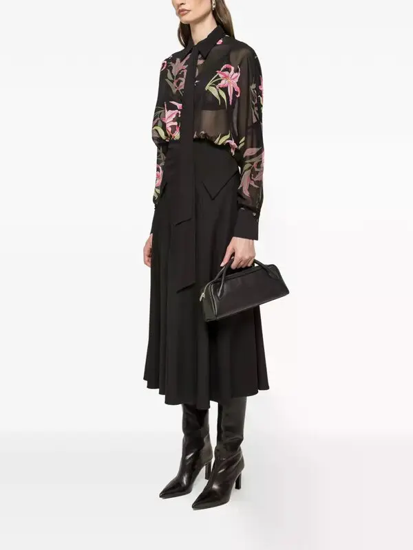 NISSA Floral Tie Blouse