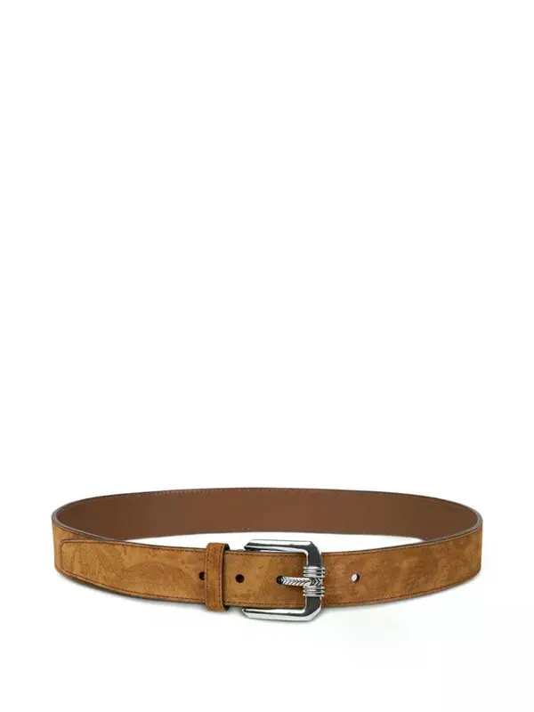 Etro Suede Buckle Belt - Brown