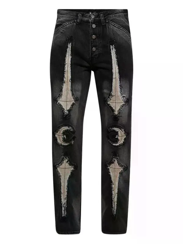 THUG CLUB Bone-detail Jeans