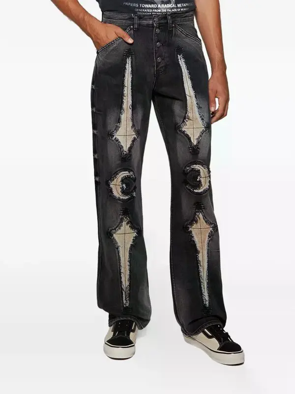 THUG CLUB Bone-detail Jeans