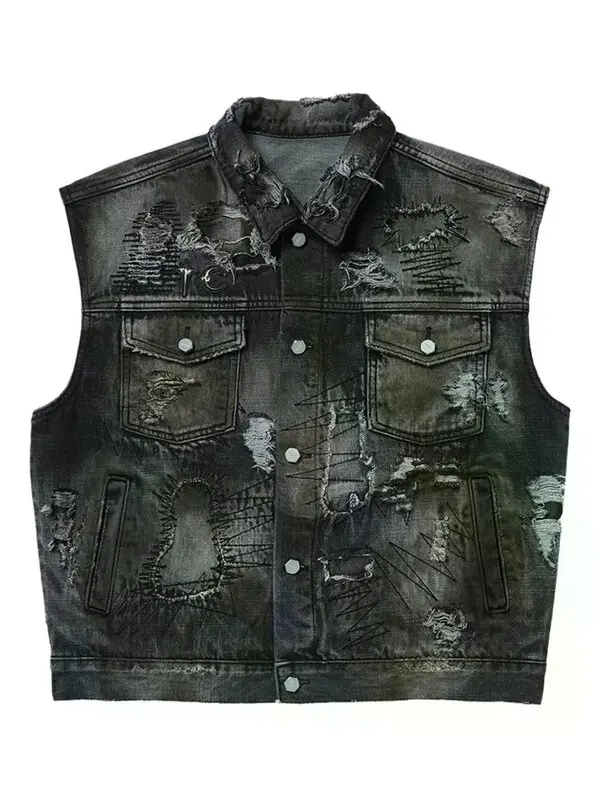 THUG CLUB Buttoned Gilet