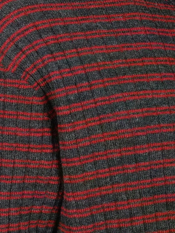 NAMACHEKO High-neck Striped Knitwear