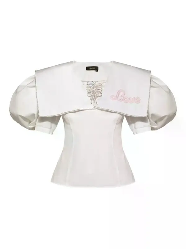 ANOUKI Embroidered Cotton Blouse