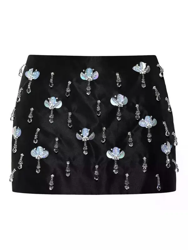 ANOUKI Crystal-embellished Mini Skirt