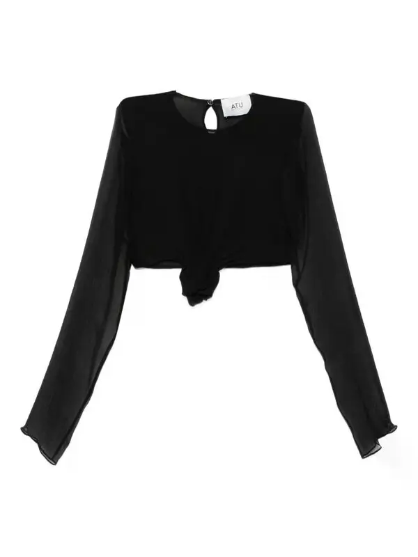 ATU BODY COUTURE Long-sleeve Knot Top
