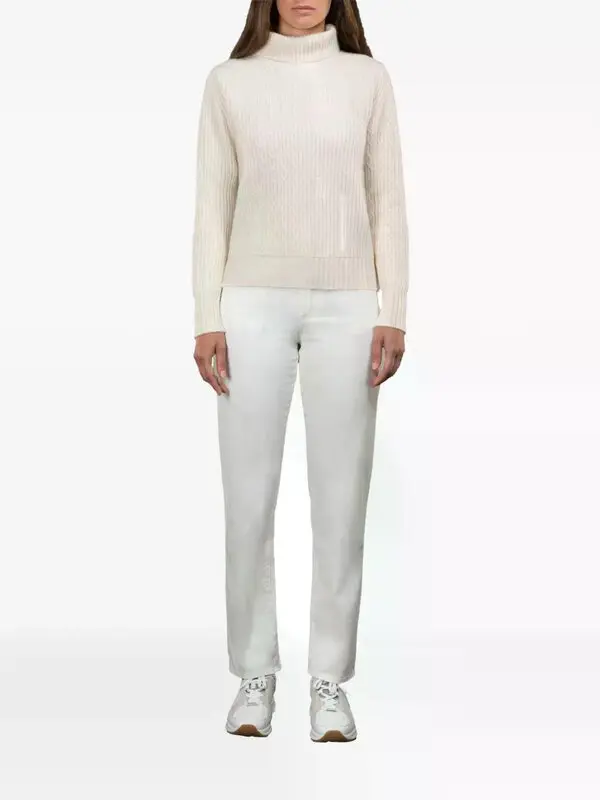 MOORER Cable-knit Turtleneck Sweater