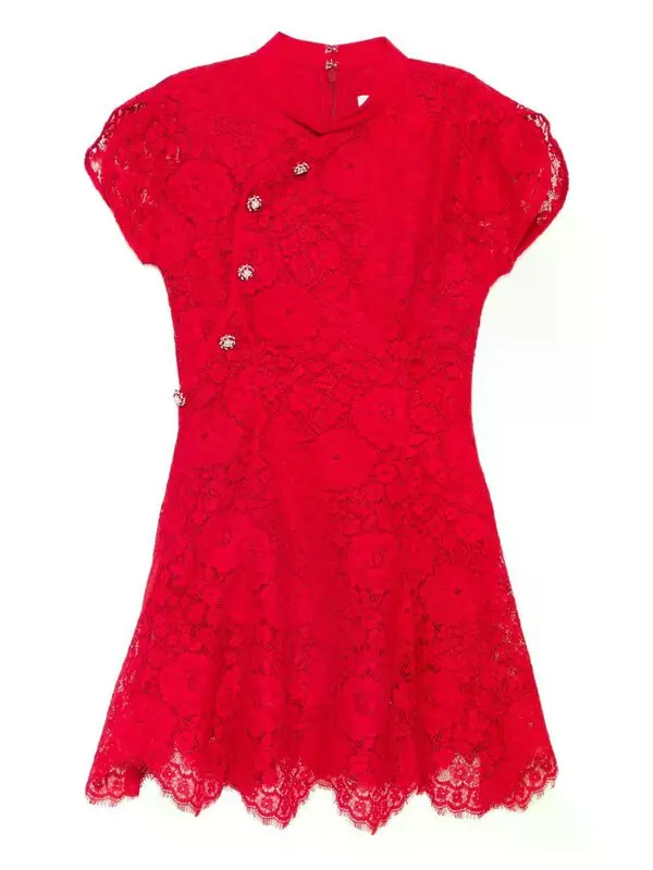 SELF-PORTRAIT Fine Lace Mini Dress