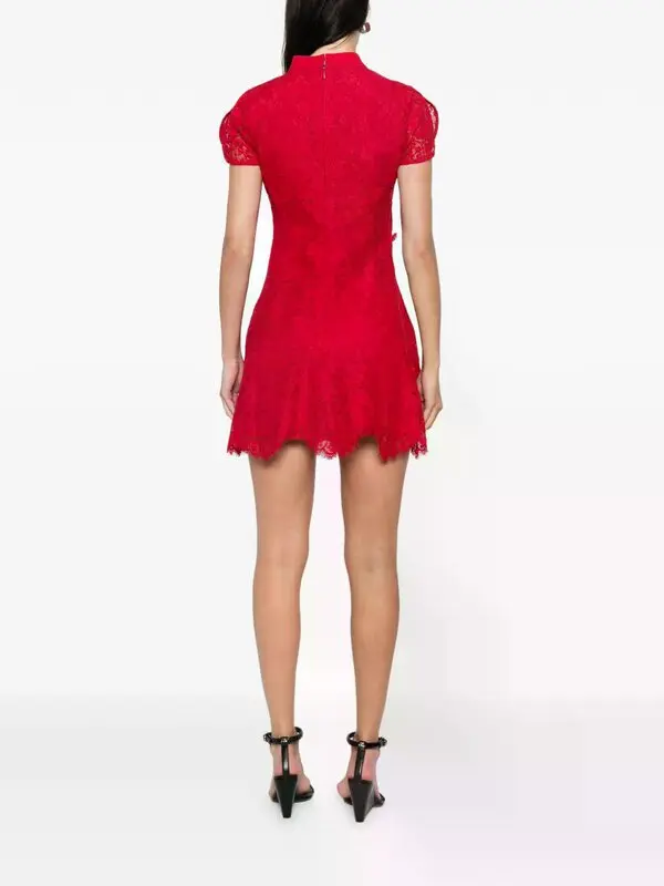 SELF-PORTRAIT Fine Lace Mini Dress