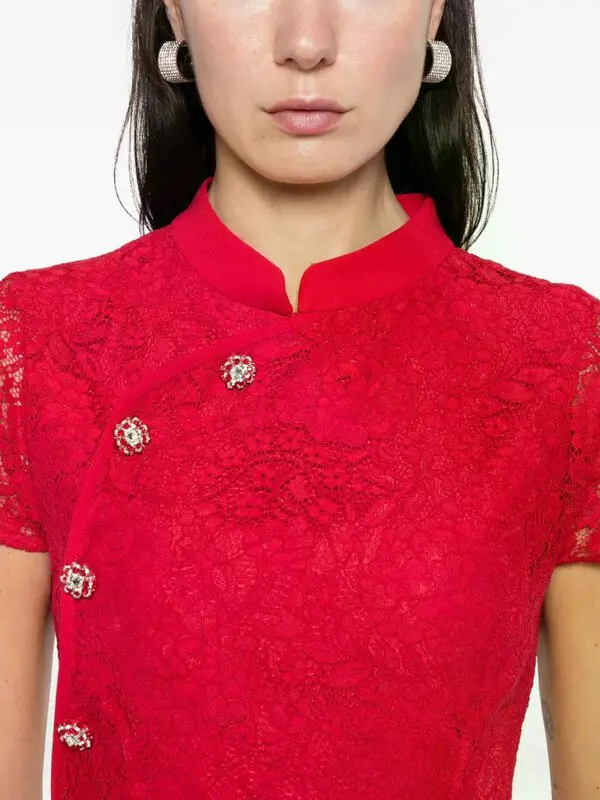 SELF-PORTRAIT Fine Lace Mini Dress