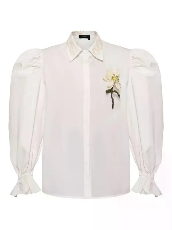 ANOUKI Floral-appliqué Shirt