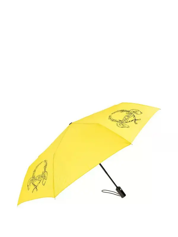 Moschino Logo-motif Umbrella - Yellow