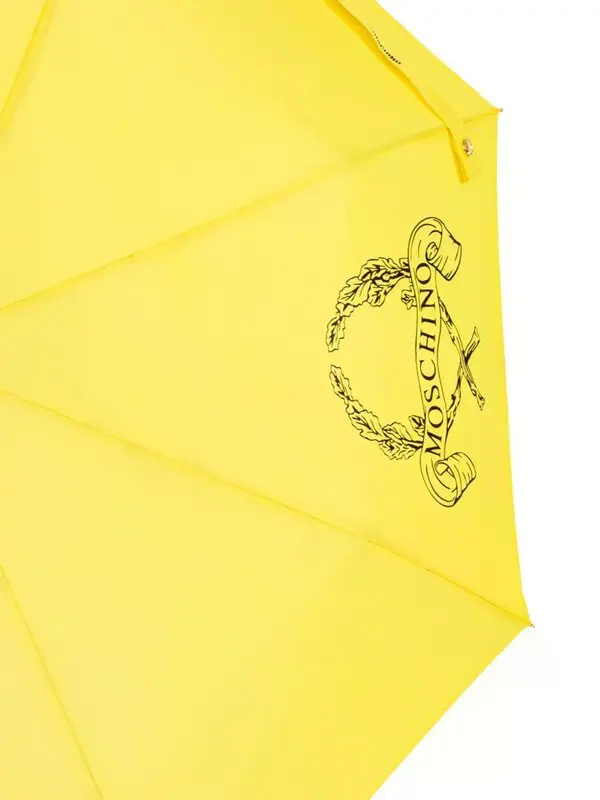 Moschino Logo-motif Umbrella - Yellow
