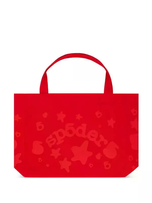 SP5DER Star-print Tote Bag - Red
