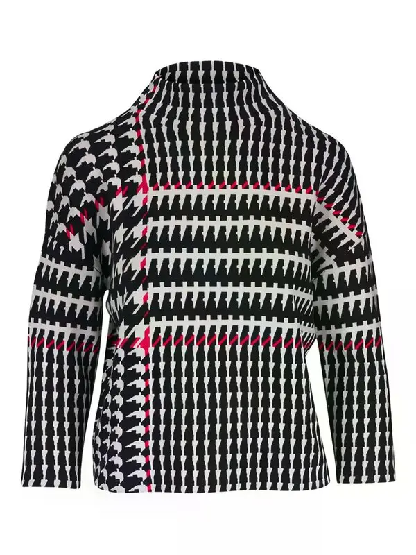 Akris Houndstooth Top