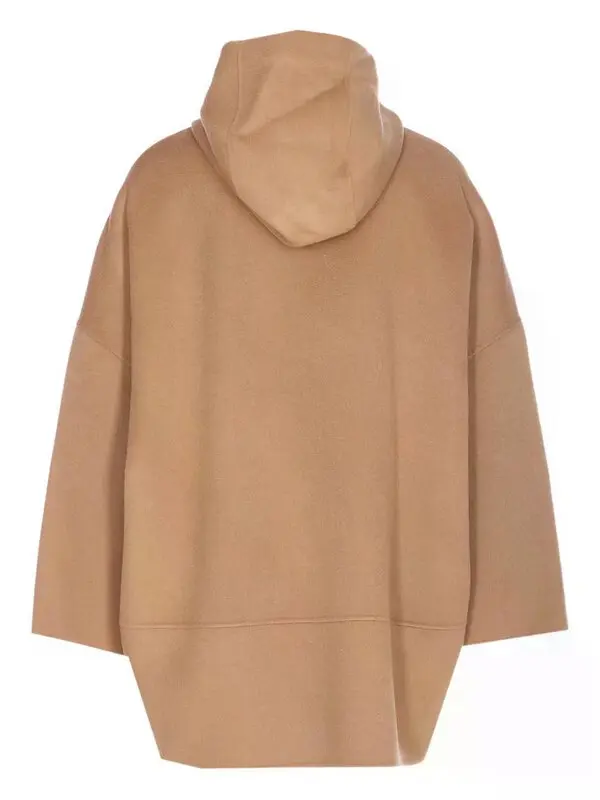 Max Mara Zip-up Hooded Coat