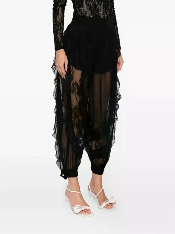 Zimmermann Rebellion Ruffled Lace Trousers