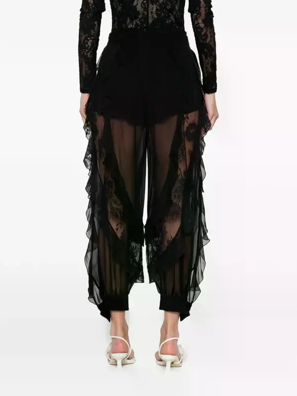 Zimmermann Rebellion Ruffled Lace Trousers