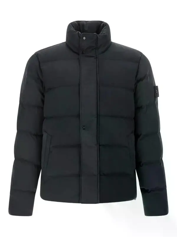 Stone Island Quilted Jacket - Black