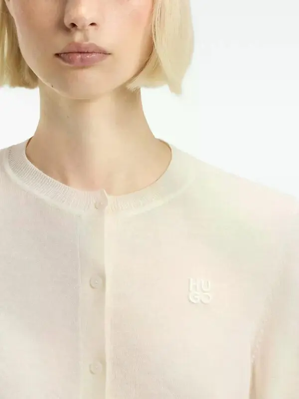 Hugo Button-fastening Logo-detail Cardigan