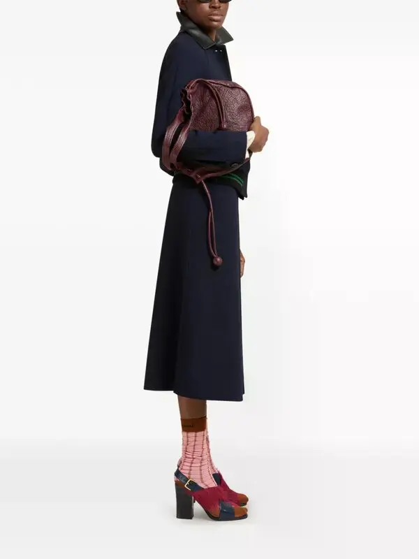 Marni A-line Crêpe Midi Skirt