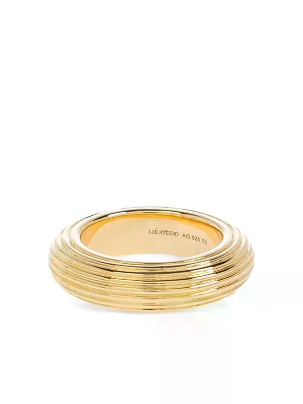 Lié Studio Amelia Ribbed-design Ring - Gold