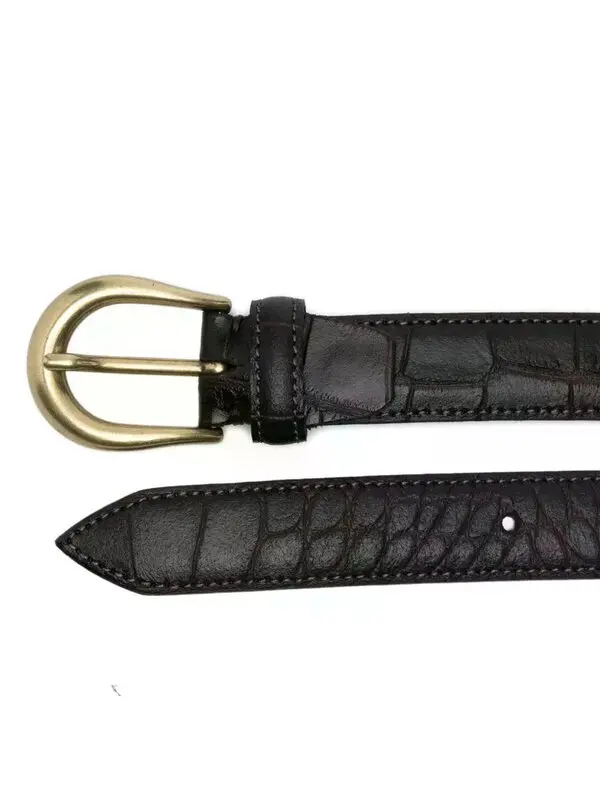 ALBERTO LUTI Buckle Leather Belt
